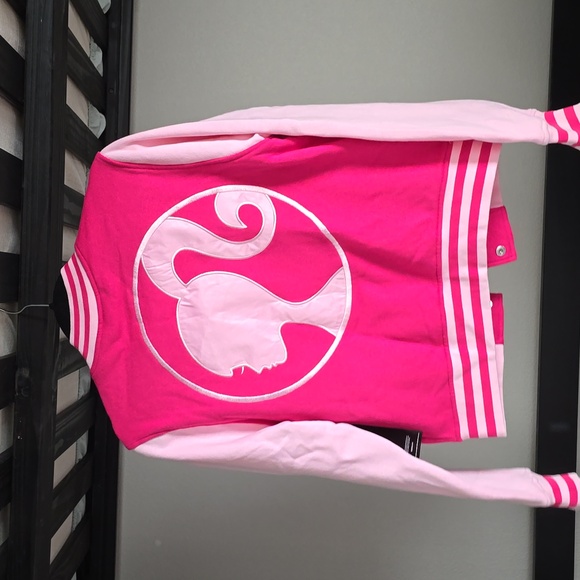 Barbie | Jackets & Coats | New Barbie Embroidered Girls Varisty Jacket ...